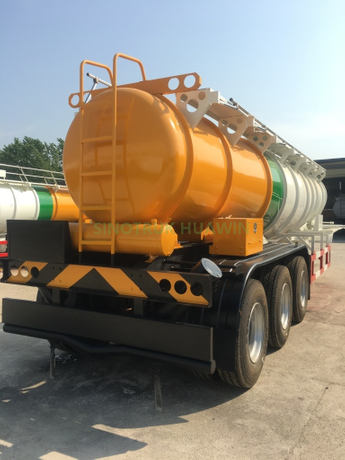 SINOTRUK HOWO Acid Tanker Semi Trailer - Buy acid tanker, acid tank ...